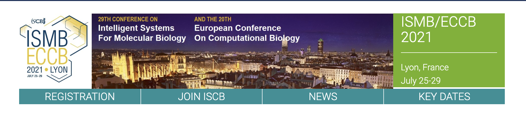 ISMB/ECCB2021-----会议日期： 2021年7月25-29日-生物信息学湖南省重点实验室
